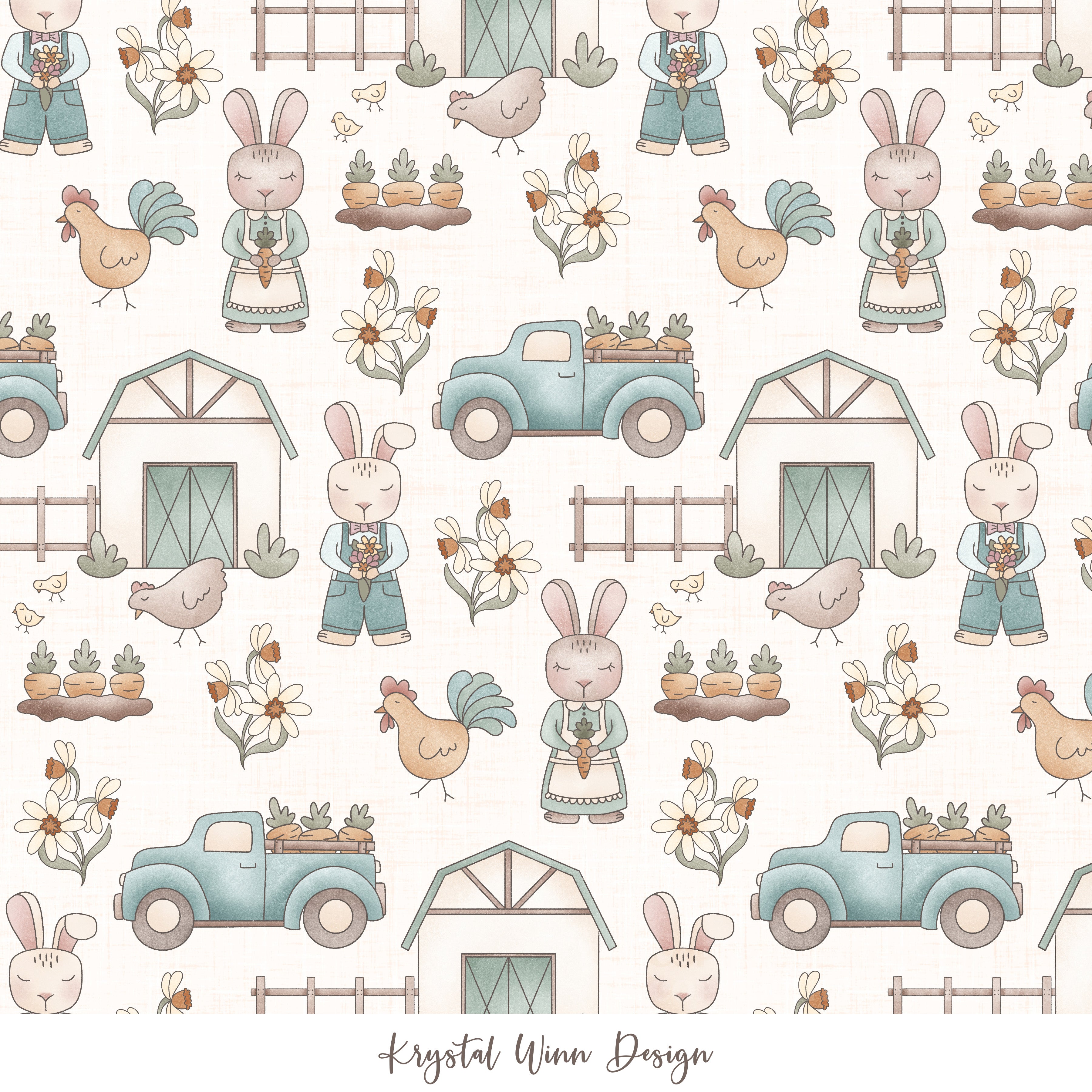 Carrot Farm White KW655 – Jax Fabrix