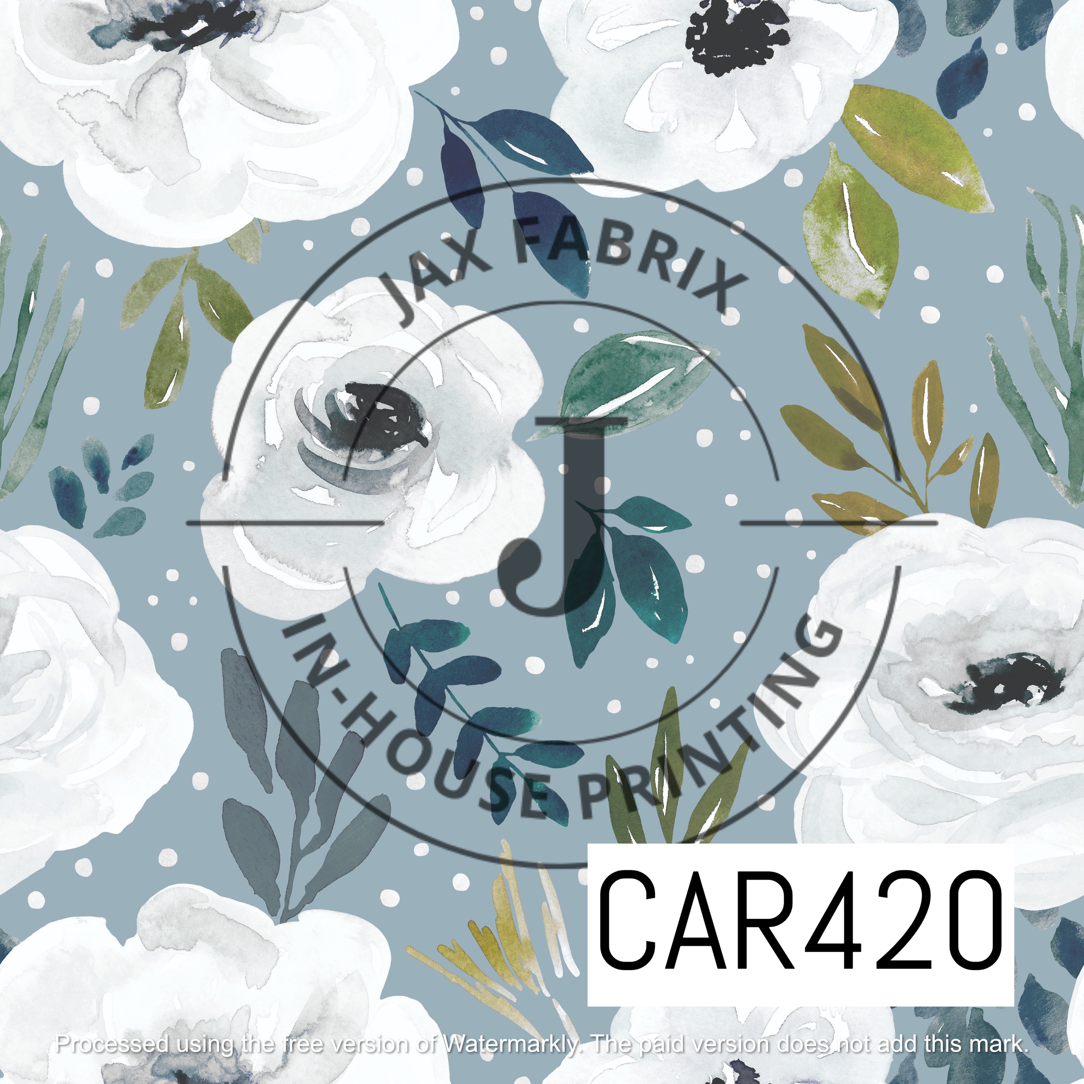Avaleigh Floral Blue CAR420 – Jax Fabrix