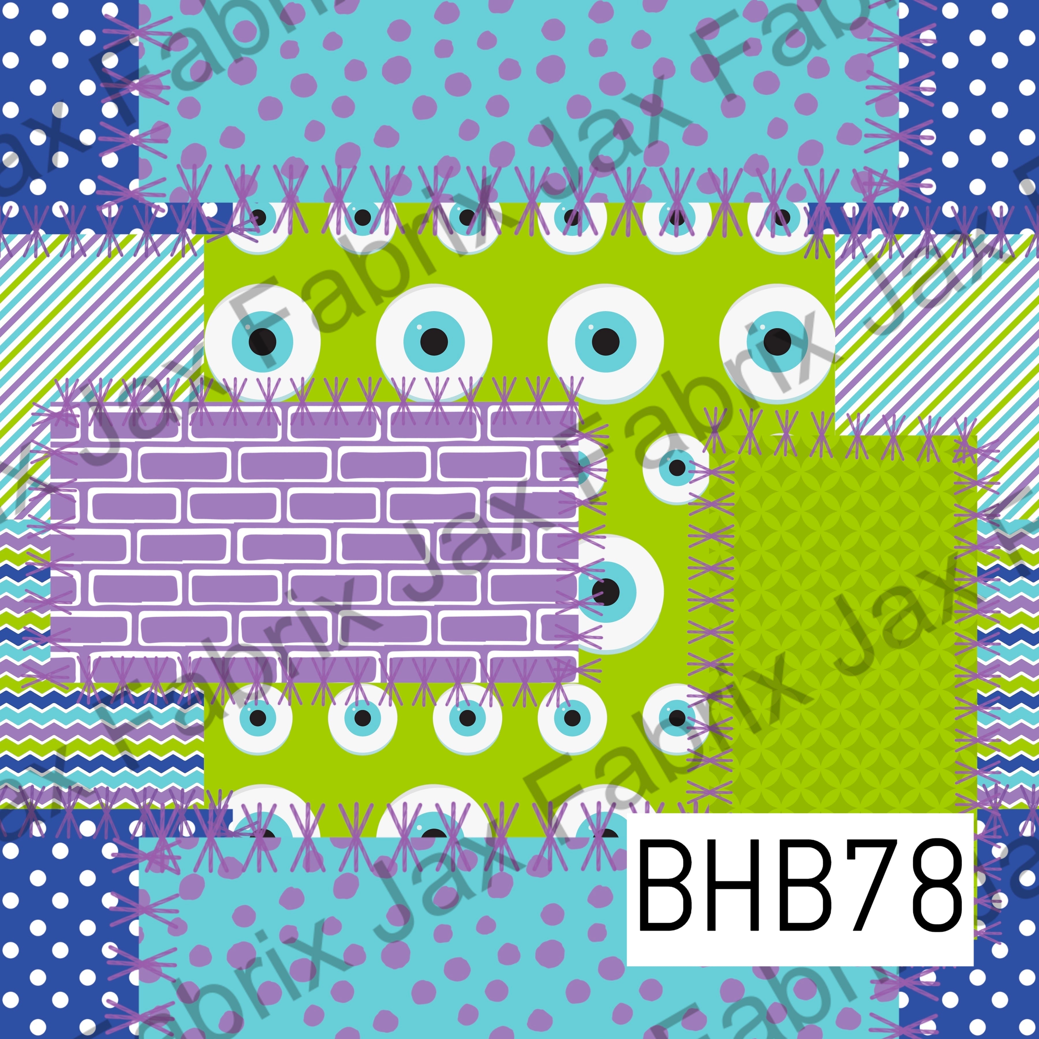 Monster Patchwork BHB78 – Jax Fabrix