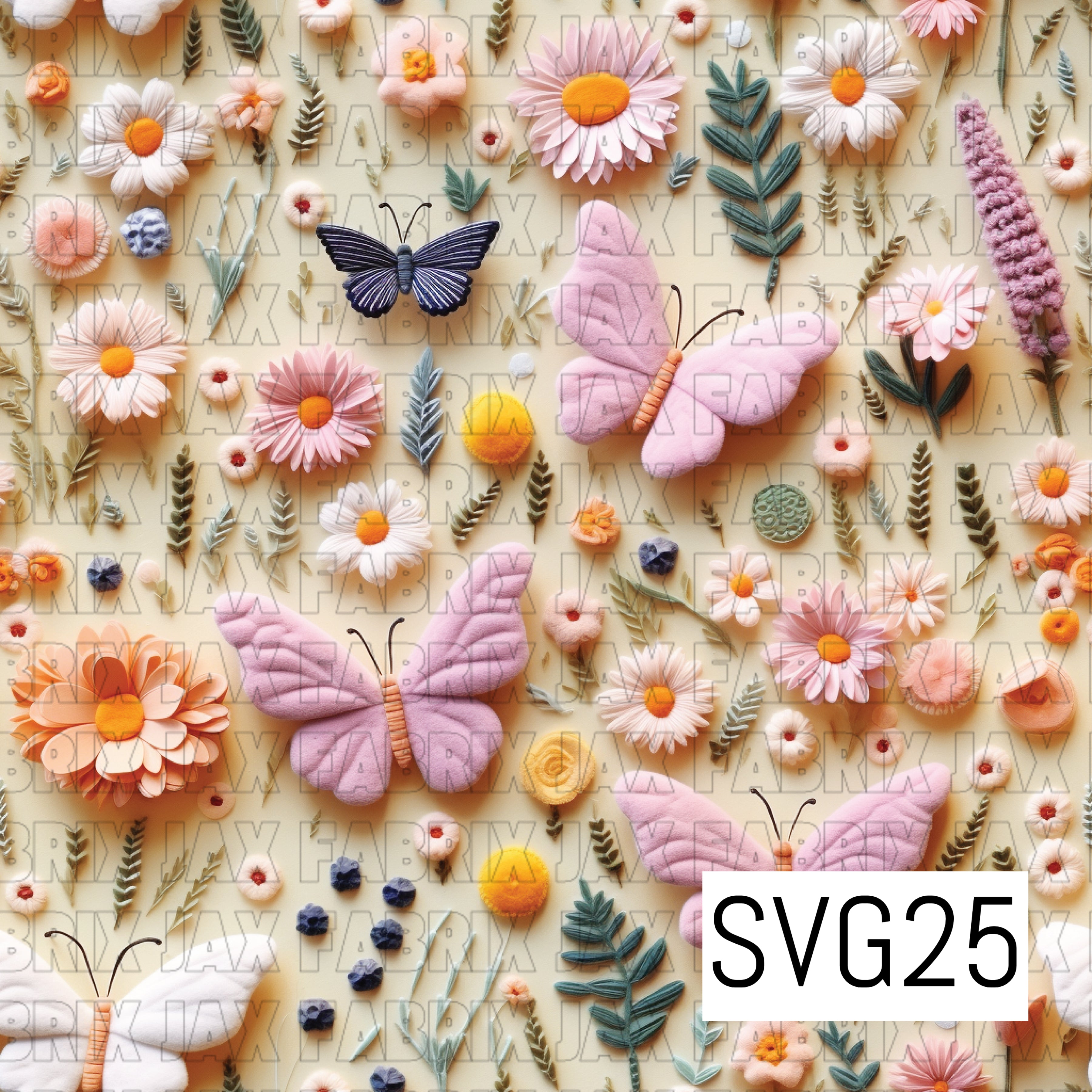 Spring Velvet Butterflies SVG25 – Jax Fabrix