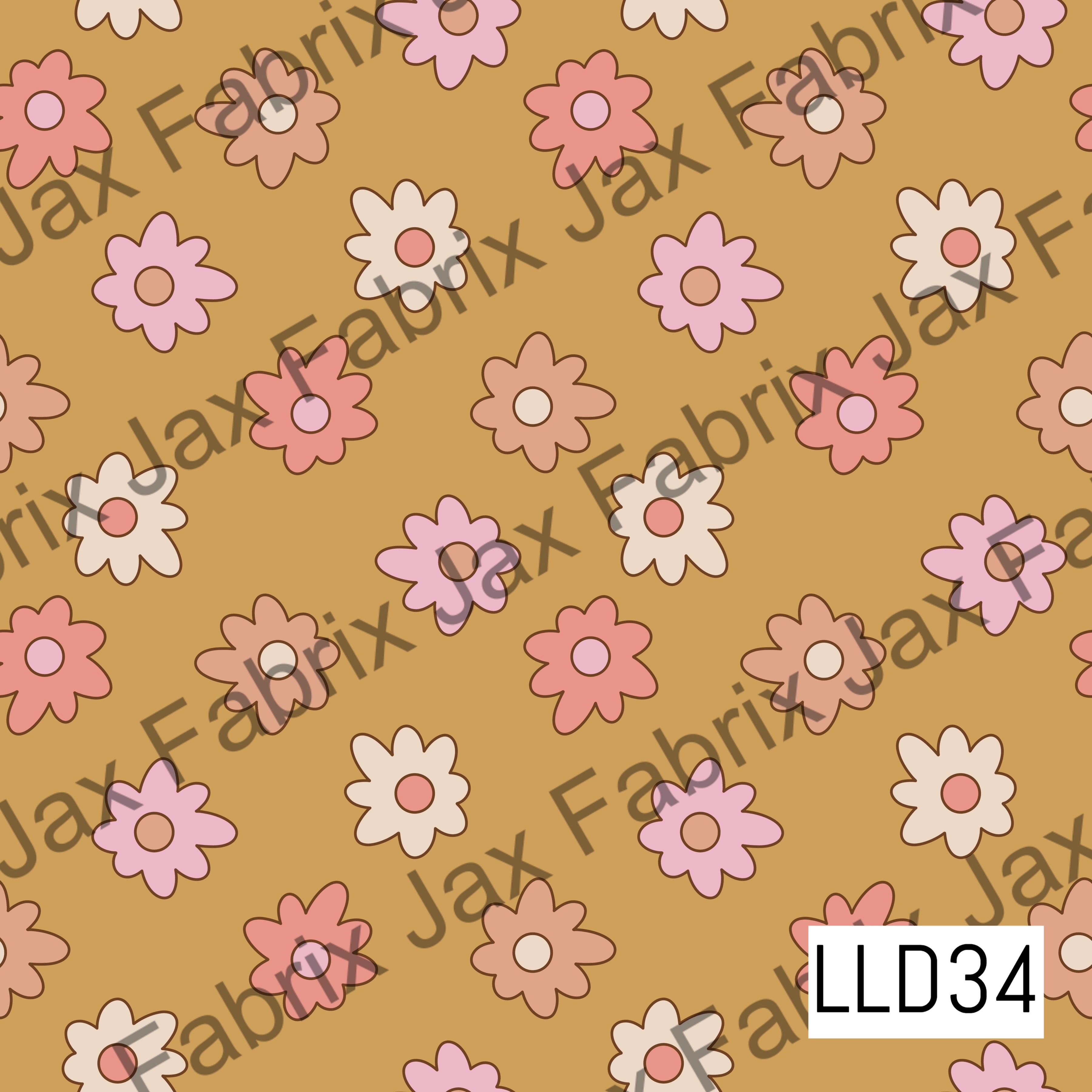 Spring Retro Flowers LLD34 – Jax Fabrix