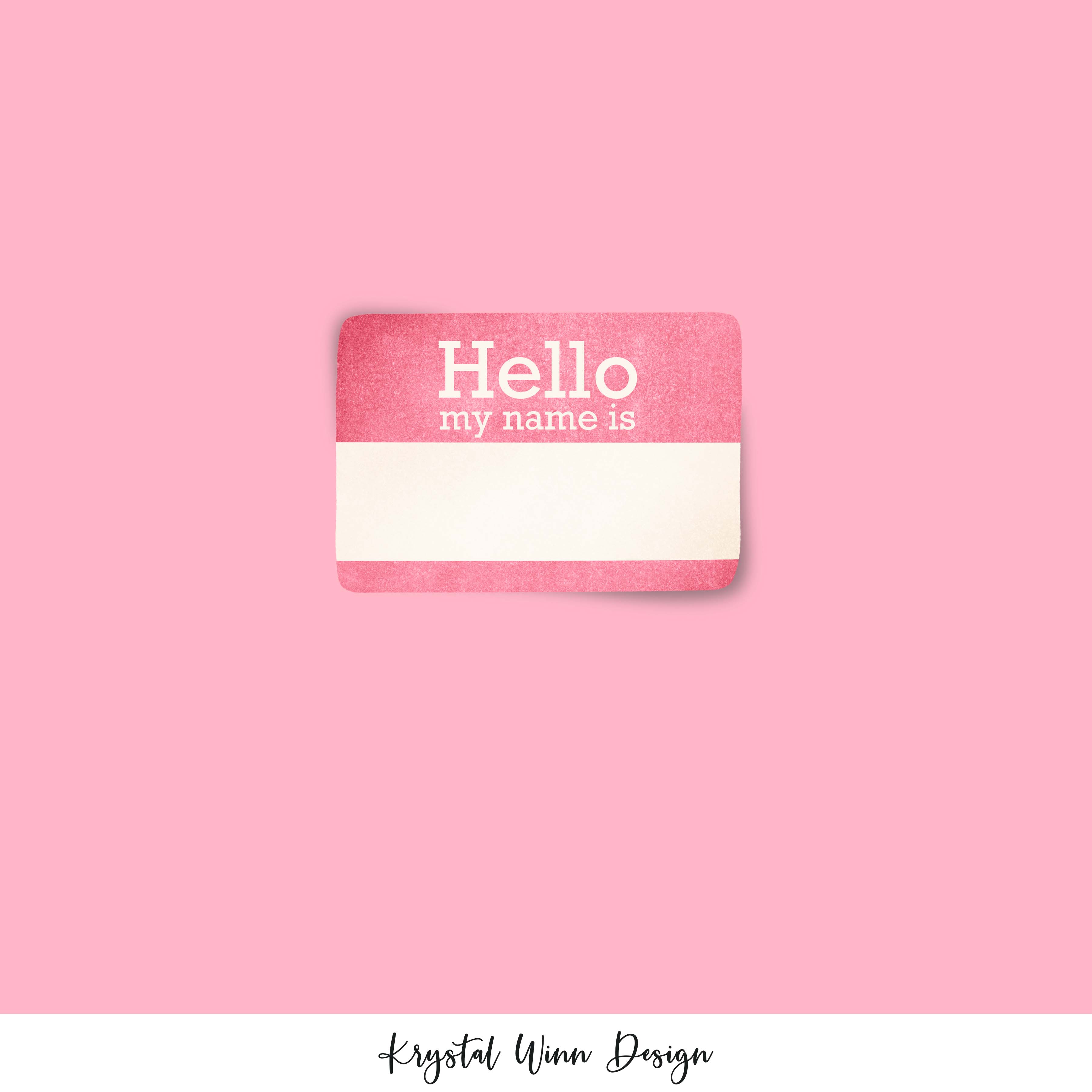 Panel - Back to School Name Tag Pink KW828 – Jax Fabrix