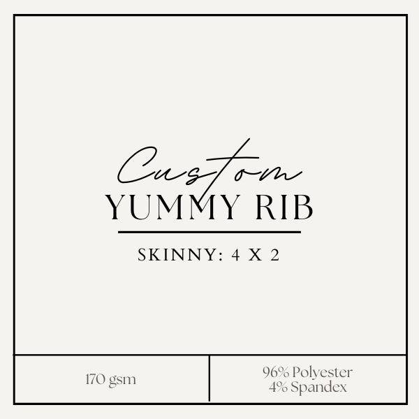 Custom Yummy Rib 4x2 (Skinny Rib) – Jax Fabrix