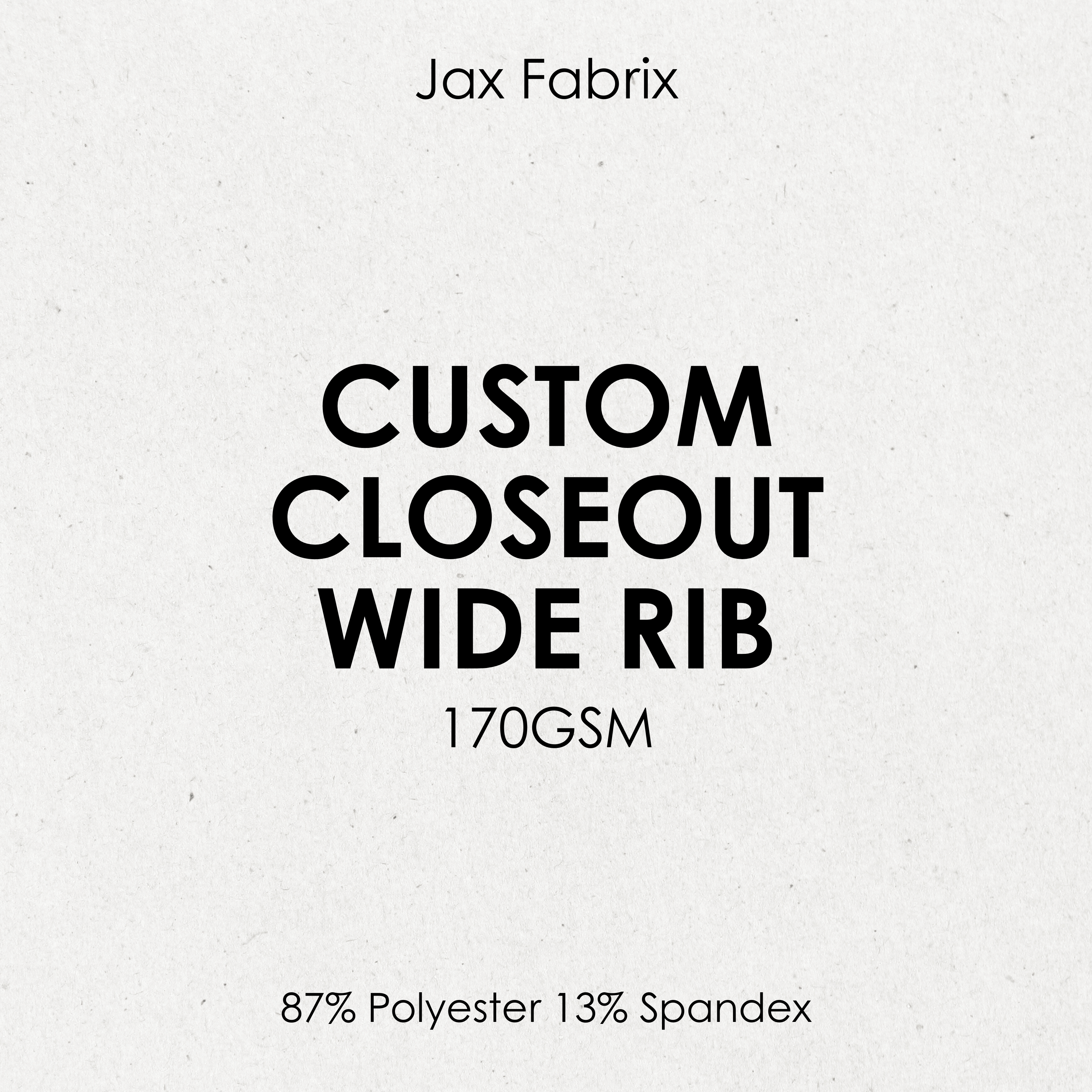 CLOSE OUT Wide Rib – Jax Fabrix