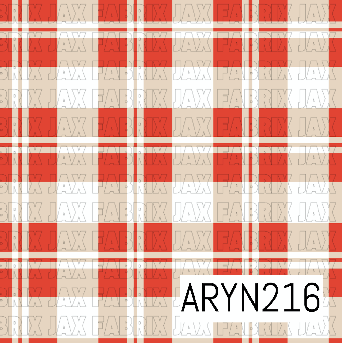 Big Red Plaid ARYN216 – Jax Fabrix