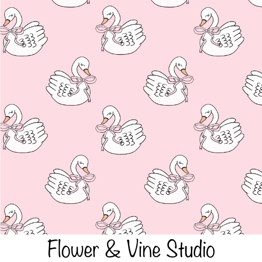 Swans on Pink – Jax Fabrix