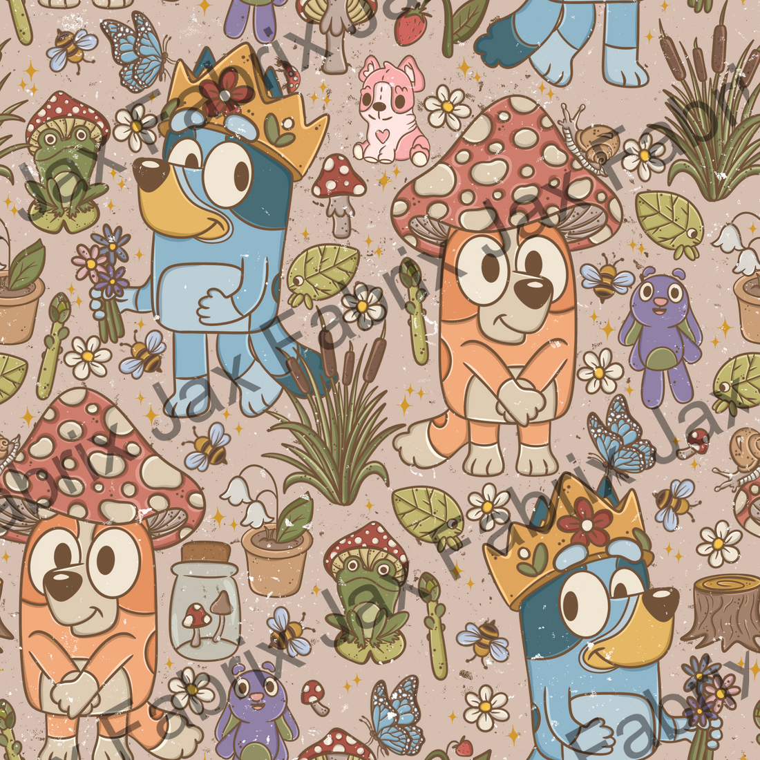 Cottagecore Heeler Tan PC142 – Jax Fabrix